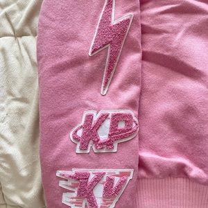 kings Play | Jackets & Coats | Kings Play Brand Pink Varsity Jacket ...